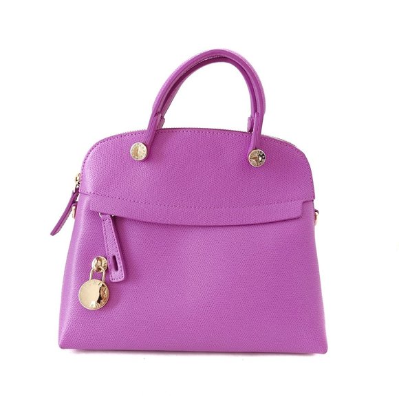 Furla | Bags | Furla Piper Handbag Leather Pink | Poshmark